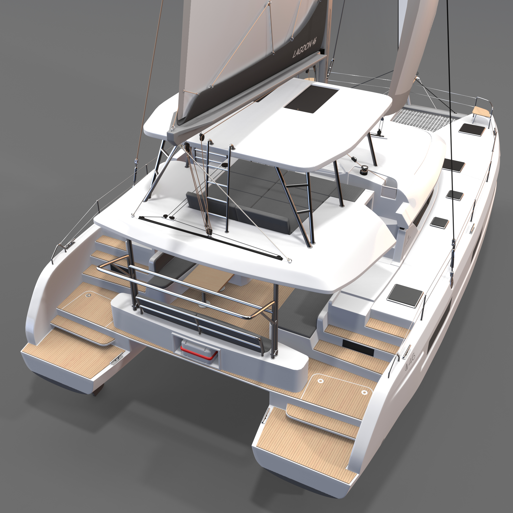 3D 3D Catamaran Lagoon 46 - TurboSquid 1773190