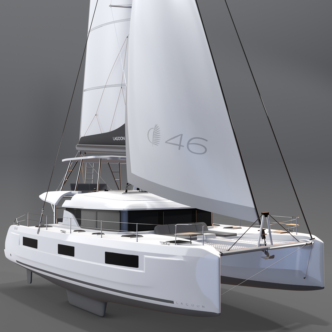 modèle 3D de Catamaran 3D Lagon 46 - TurboSquid 1773190