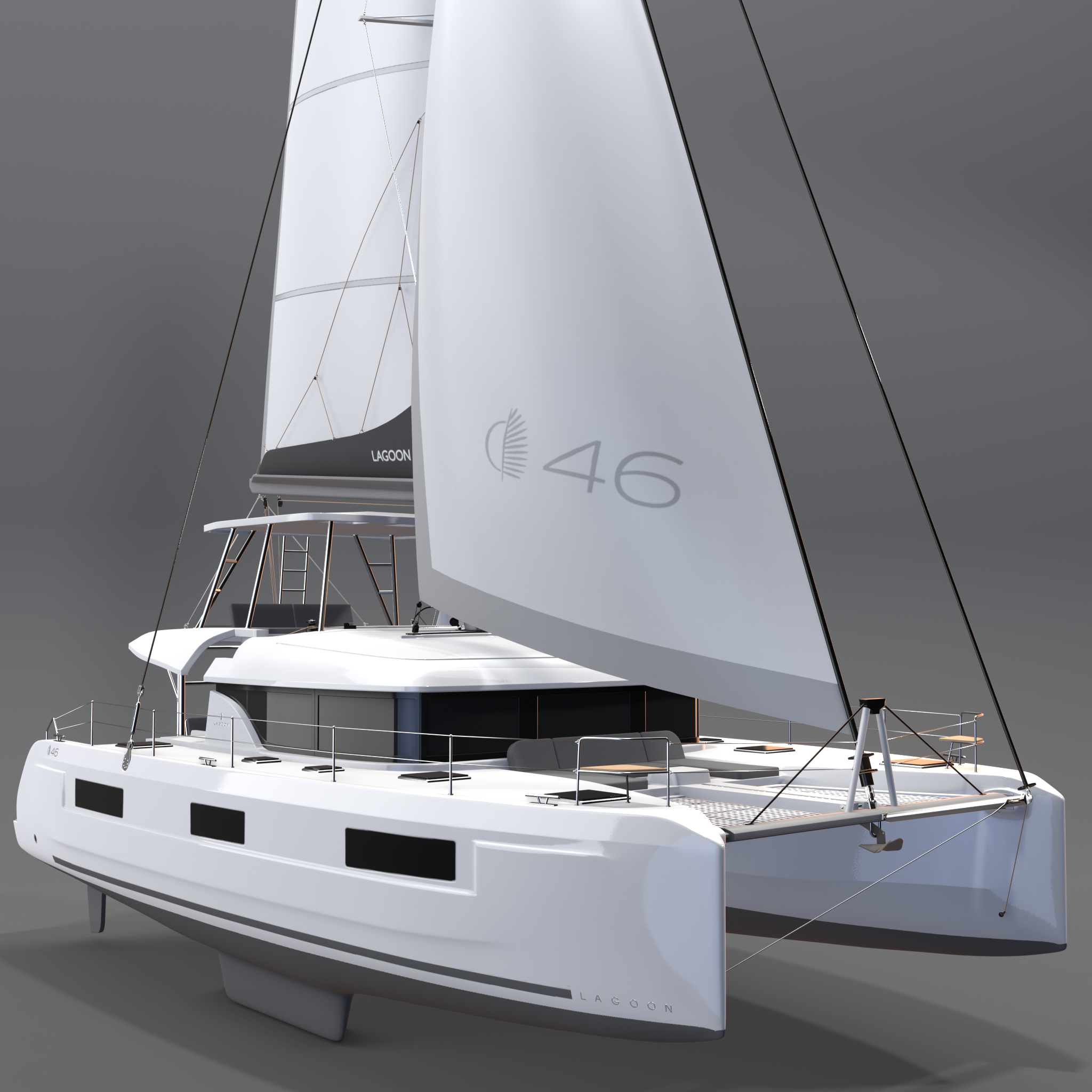 3D 3D Catamaran Lagoon 46 - TurboSquid 1773190