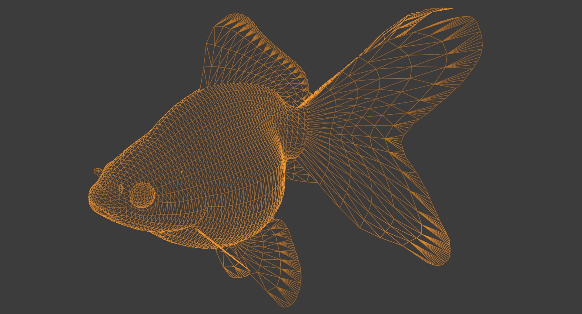 3d Ryukin Goldfish Model