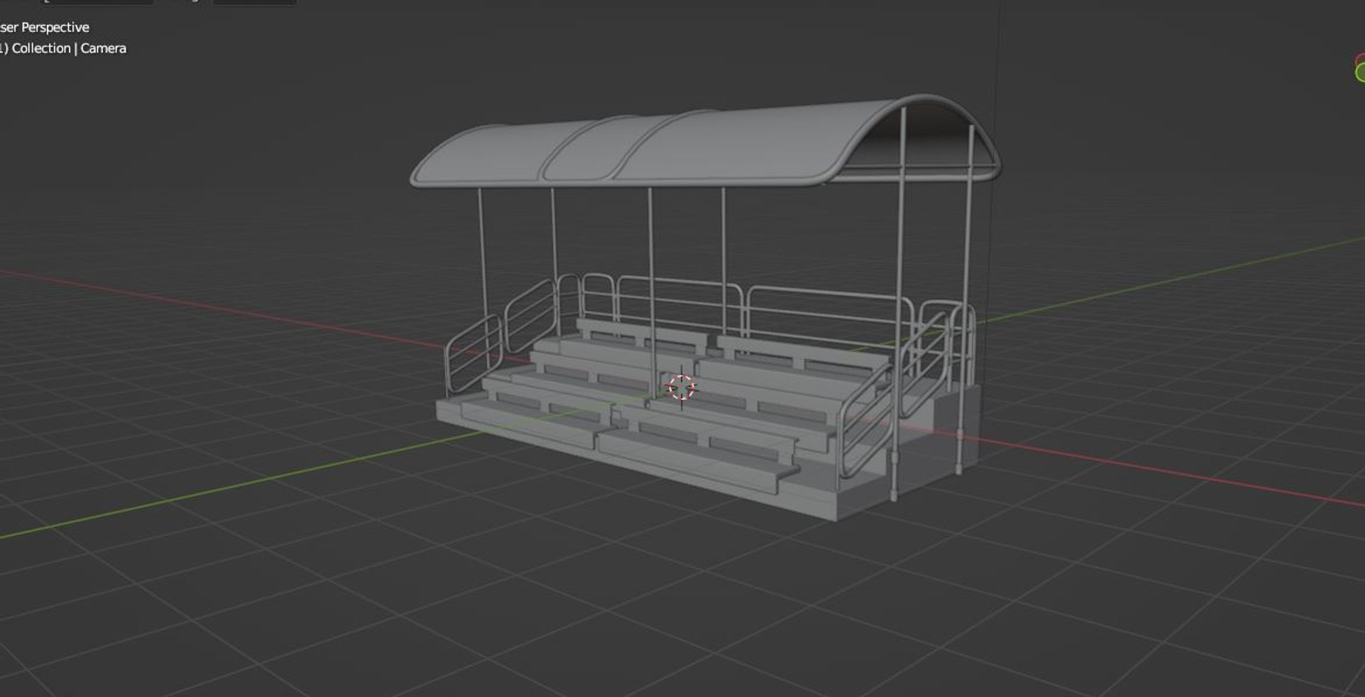 3D Outdoor Movable Grandstand With Canopy Roof 3D Model - TurboSquid ...