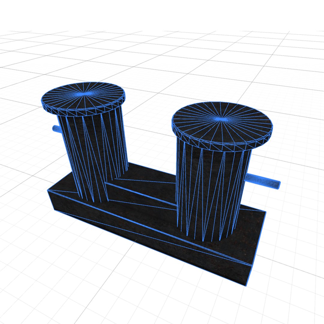 Ship Bollard B 3D Model - TurboSquid 1278421