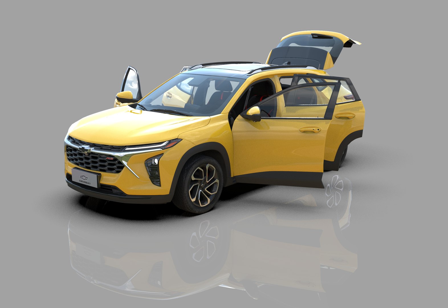 3D Model Chevrolet Trax RS 2023 HQinterior - TurboSquid 2212122