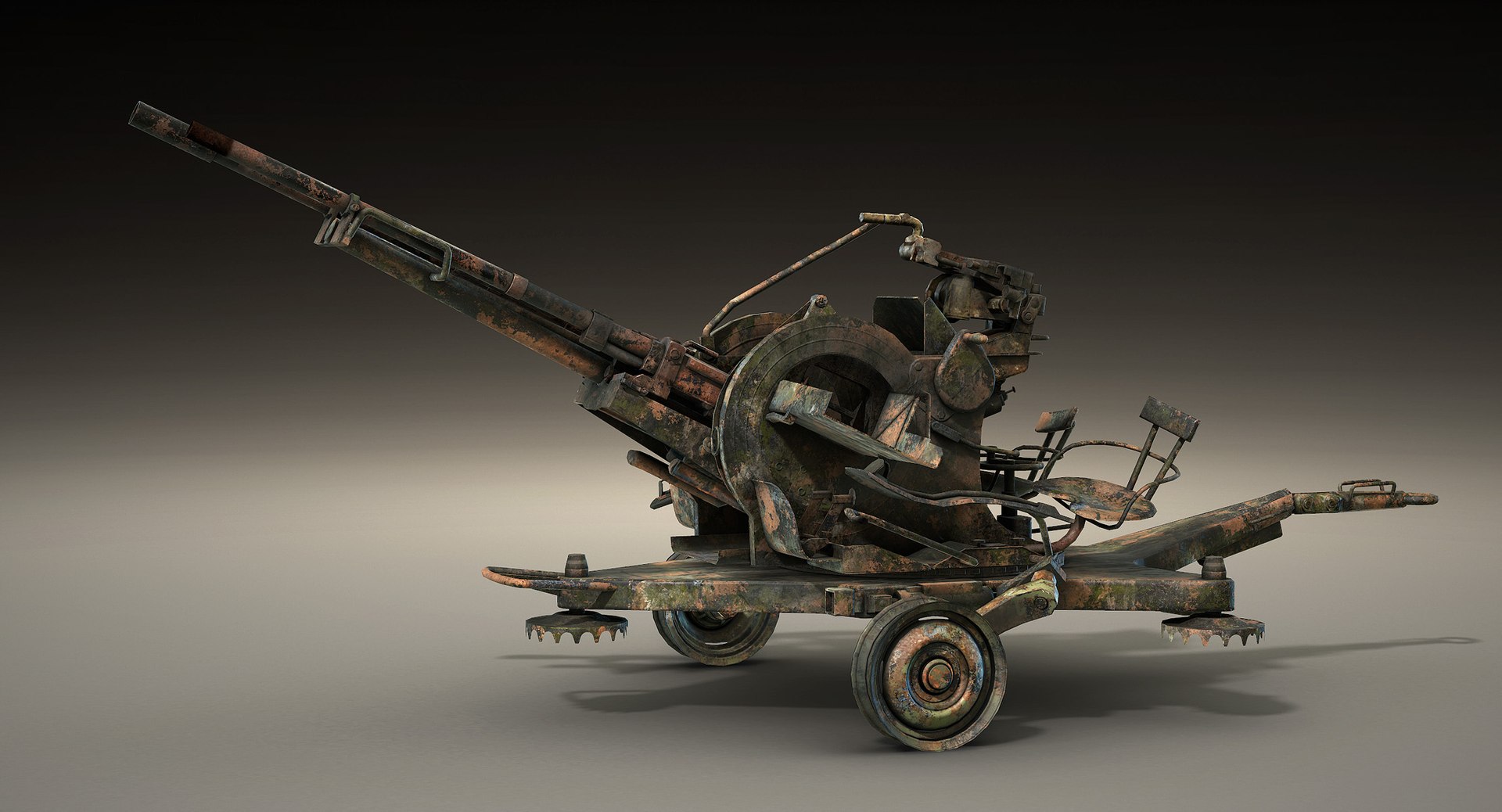 Low-poly Zu-23-2 3D Model - TurboSquid 1161727