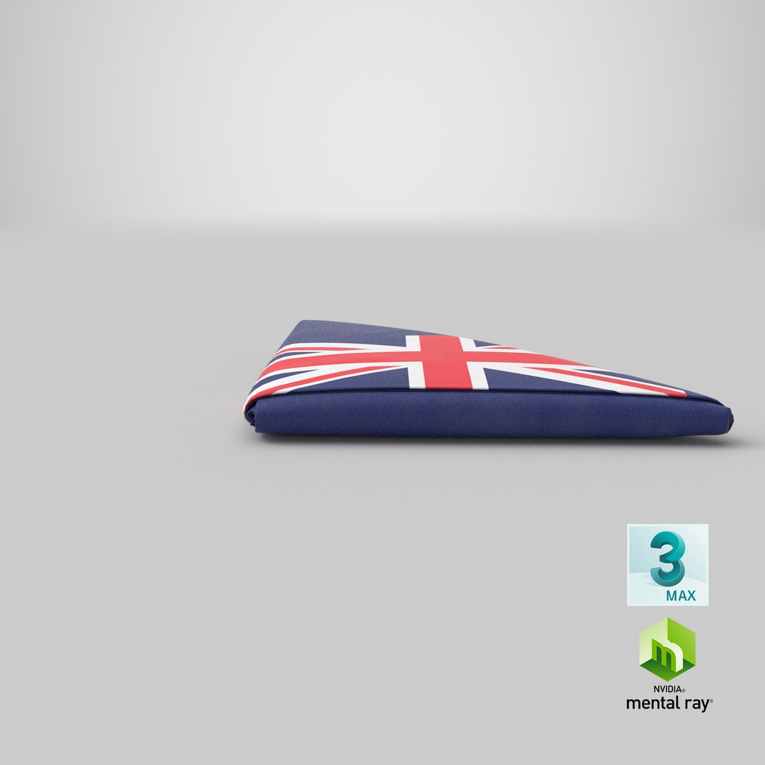 Flag folded triangle australia 3D model - TurboSquid 1573473