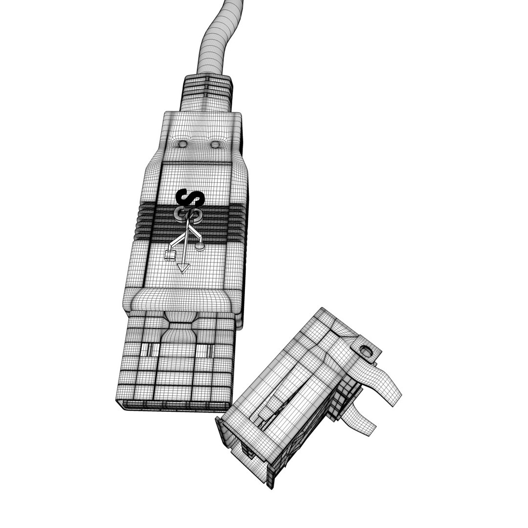 3d Model Of Usb Type