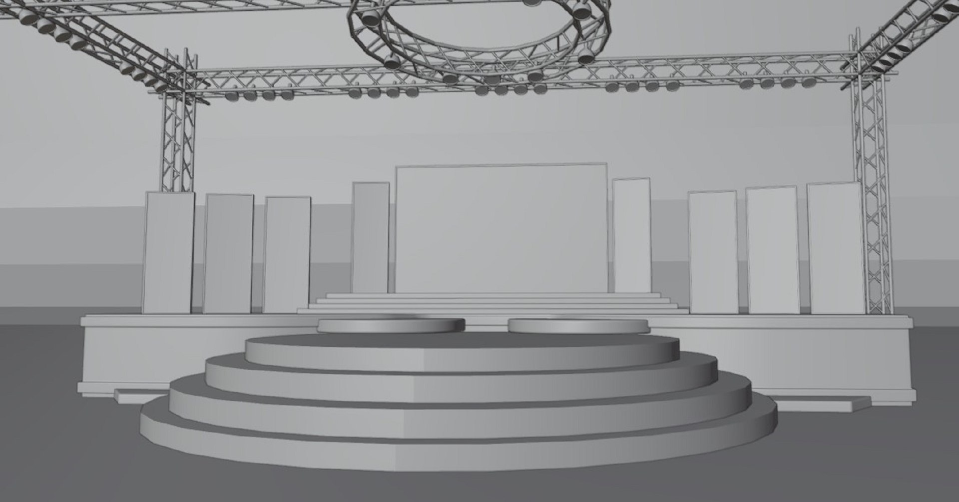 3D Corporate And Concert Event Stage 3D Model With Display - TurboSquid ...