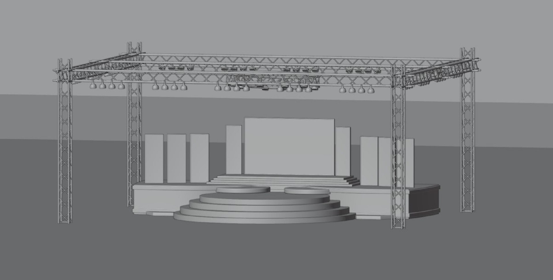 3D Corporate And Concert Event Stage 3D Model With Display - TurboSquid ...