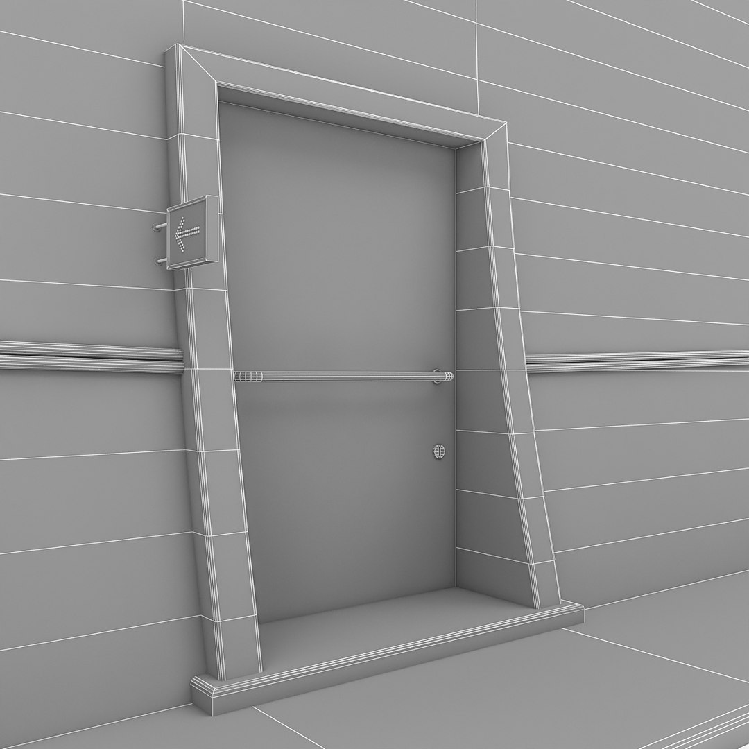 Exit Realistic 3D Model - TurboSquid 1540909