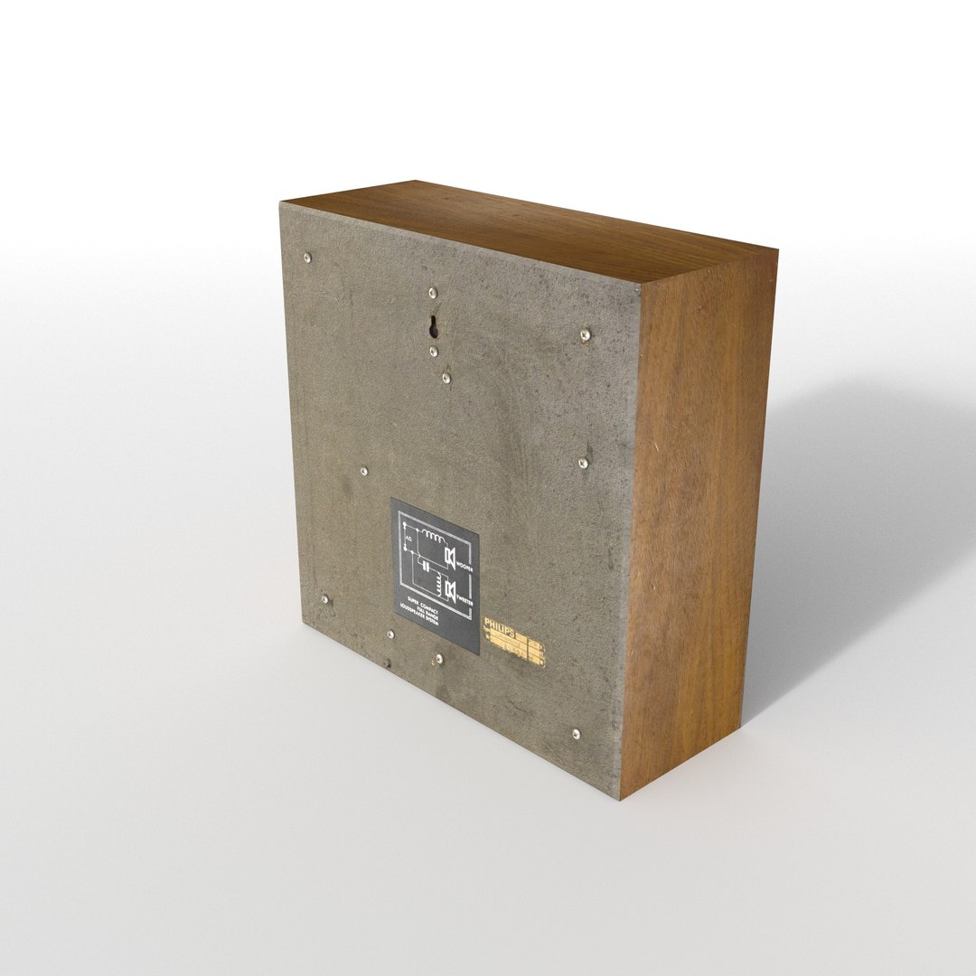 3d Model Of Speaker Vintage