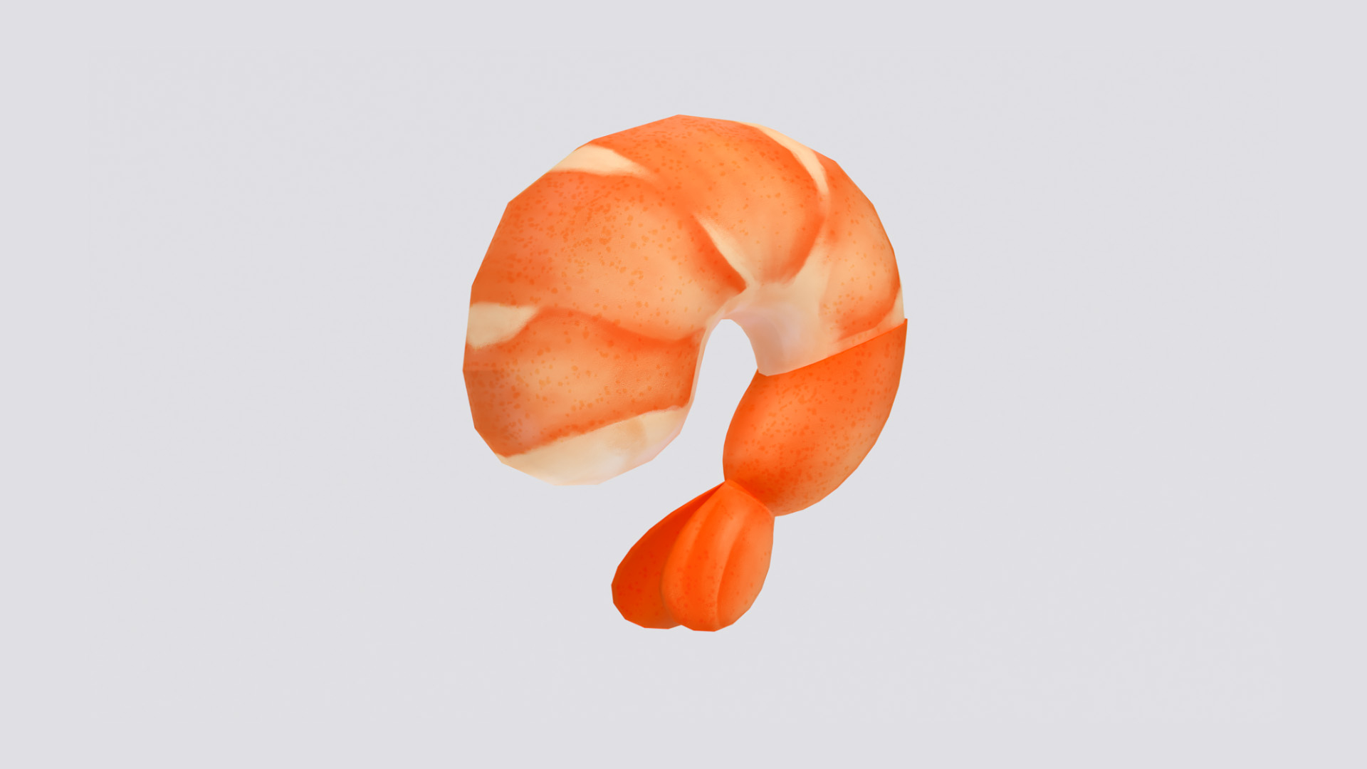 3D Peeled Shrimp model - TurboSquid 1715295