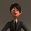 3d Model Cute Functionary Man