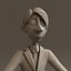 3d Model Cute Functionary Man