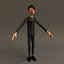 3d Model Cute Functionary Man