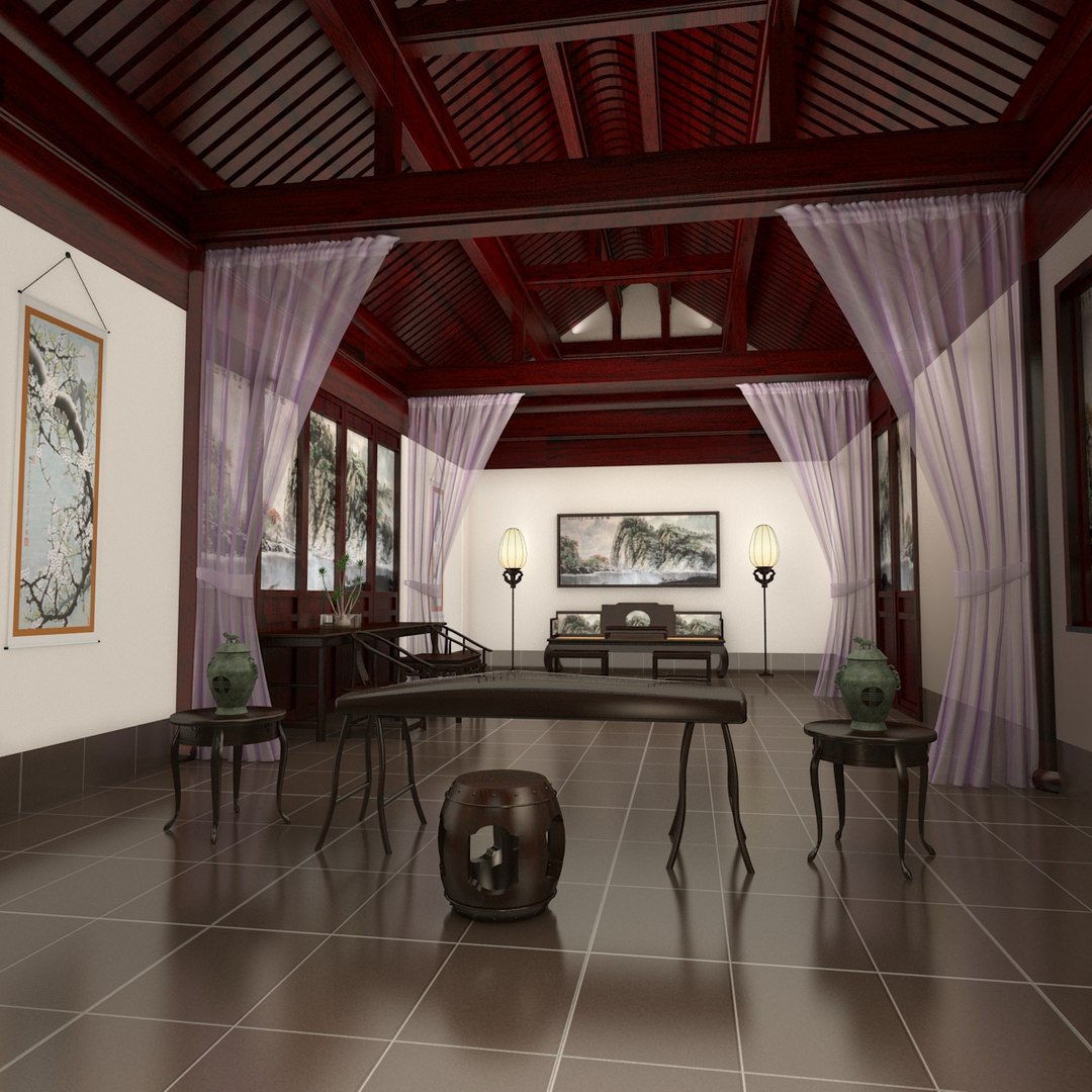 Max Chinese Piano Room Interior