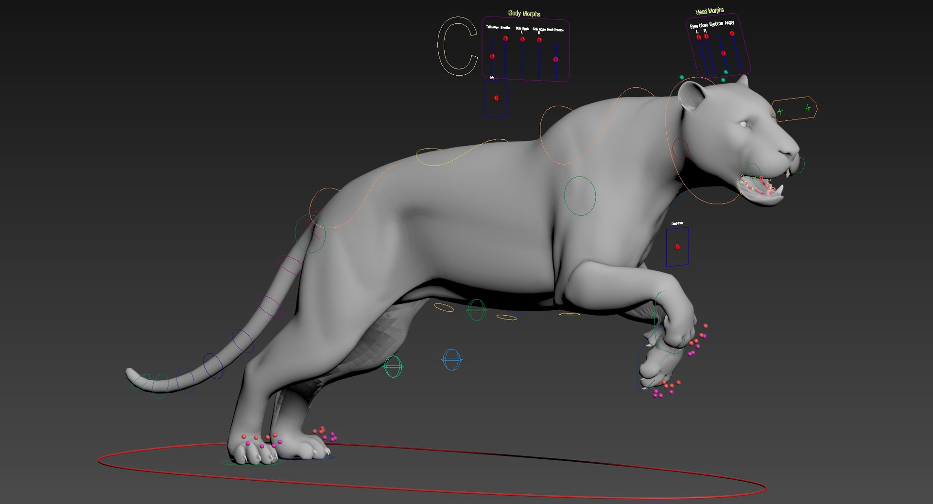 3D realistic tiger fur animation teeth - TurboSquid 1250865