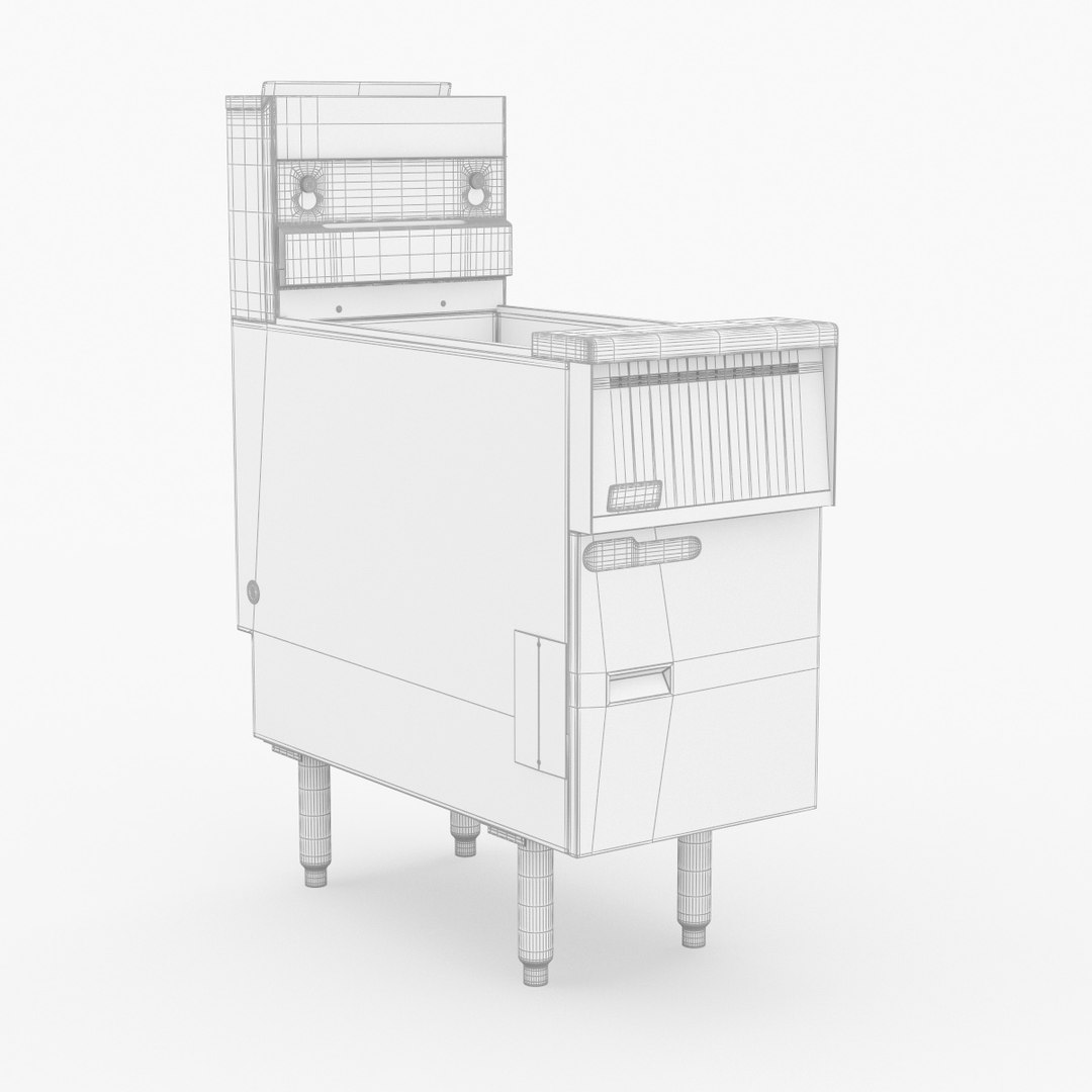 3D Pitco SSH55 SOLSTICE Supreme Gas Fryer Model - TurboSquid 2088895