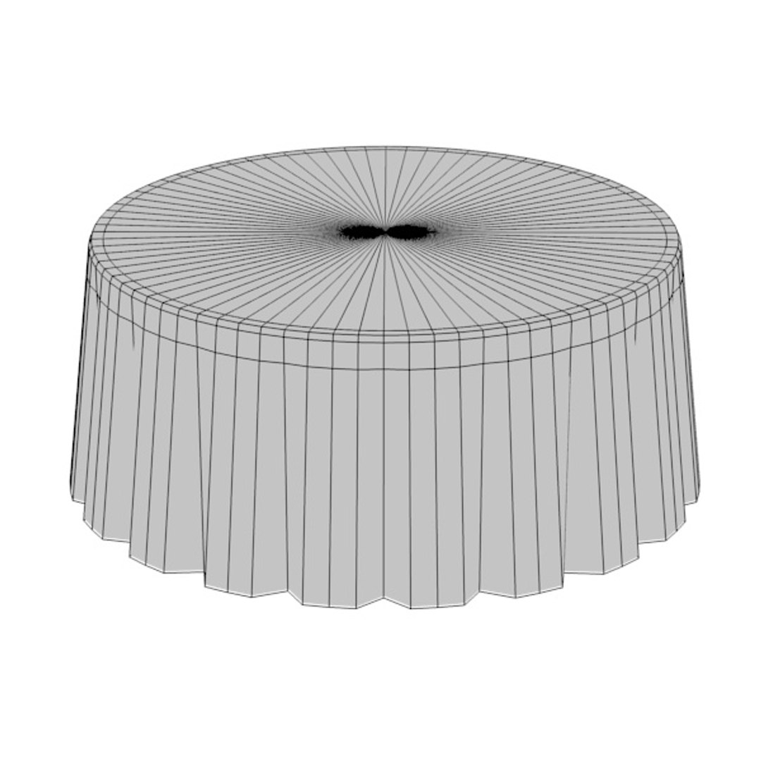 3d table cloth tablecloth model