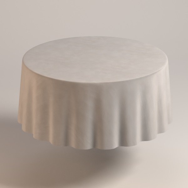 3d table cloth tablecloth model