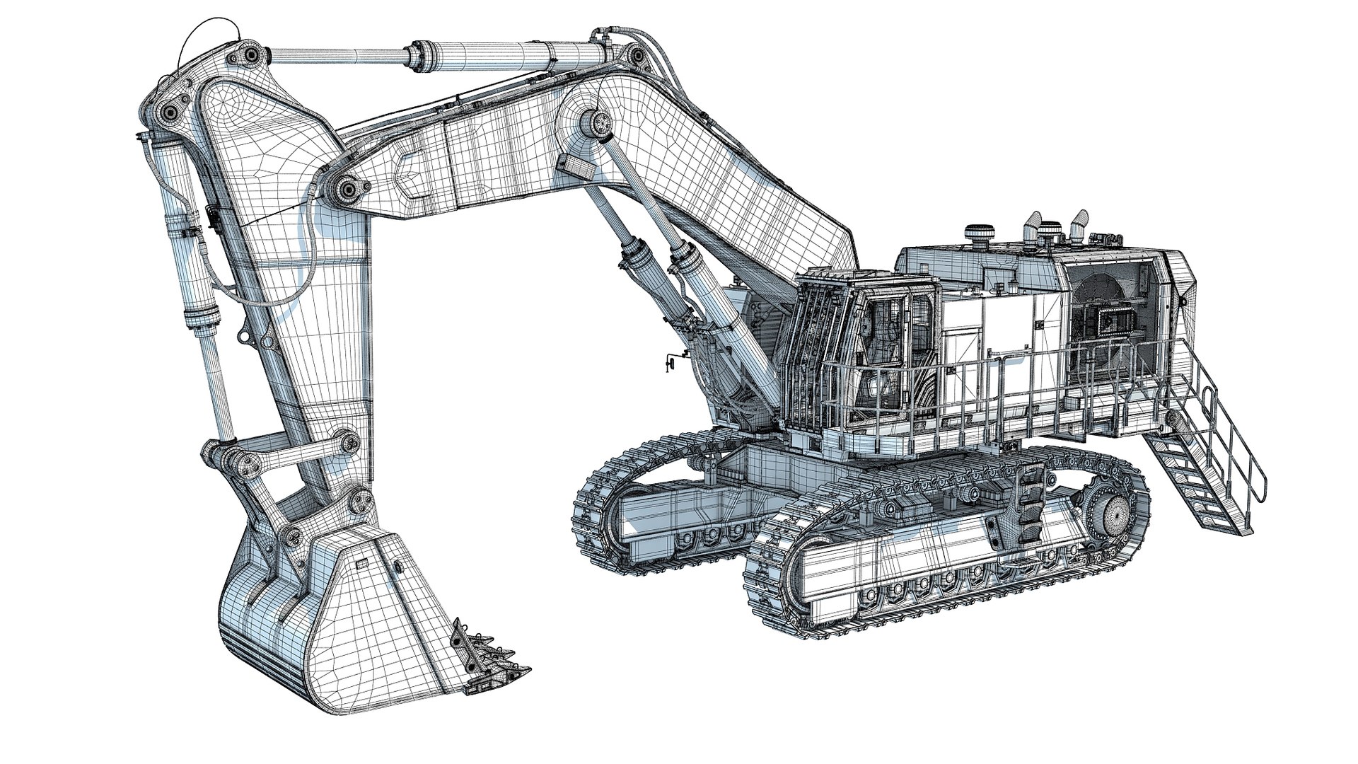 3D Hydraulic Mining Shovel - TurboSquid 1588291