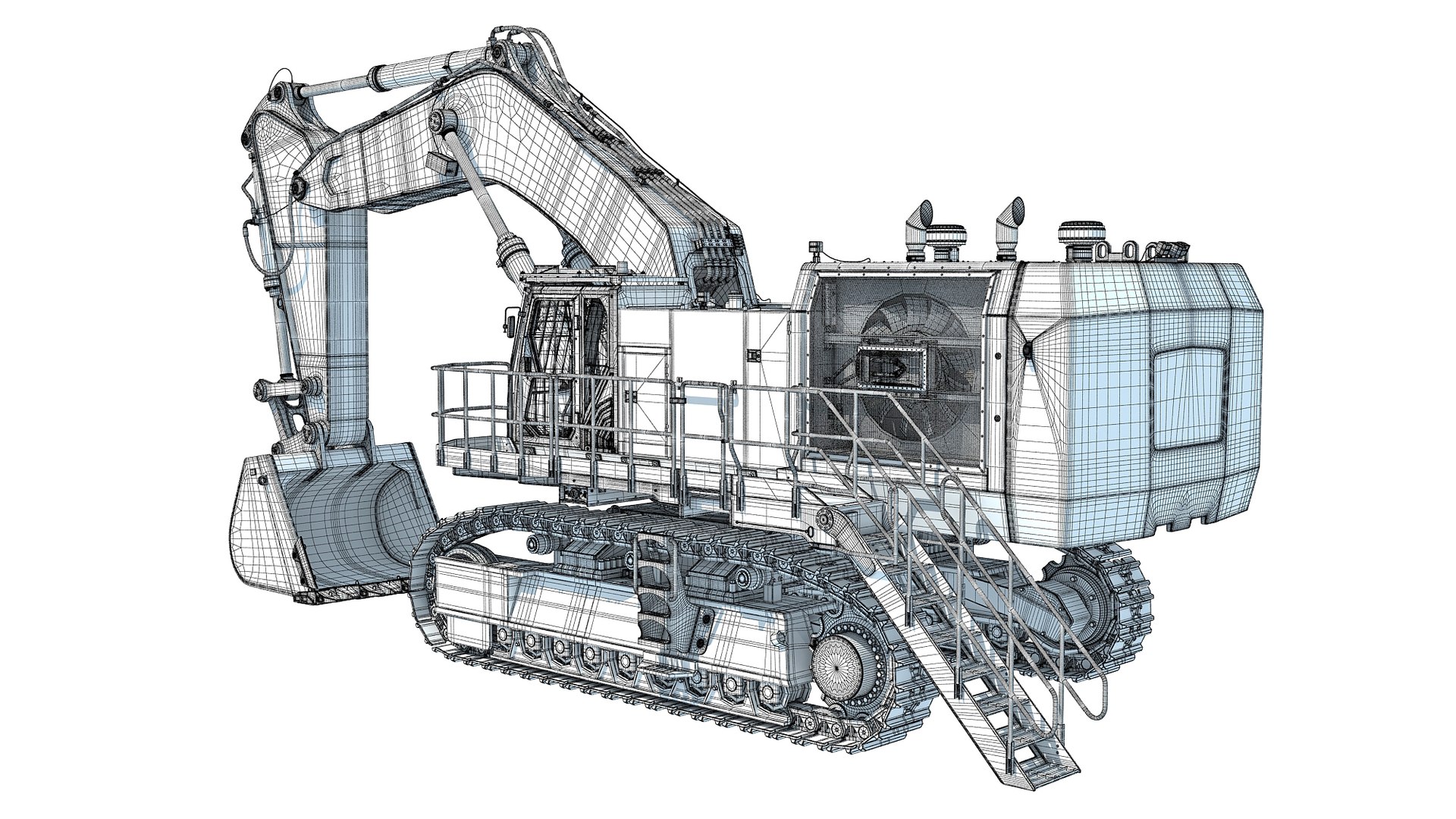 3D Hydraulic Mining Shovel - TurboSquid 1588291