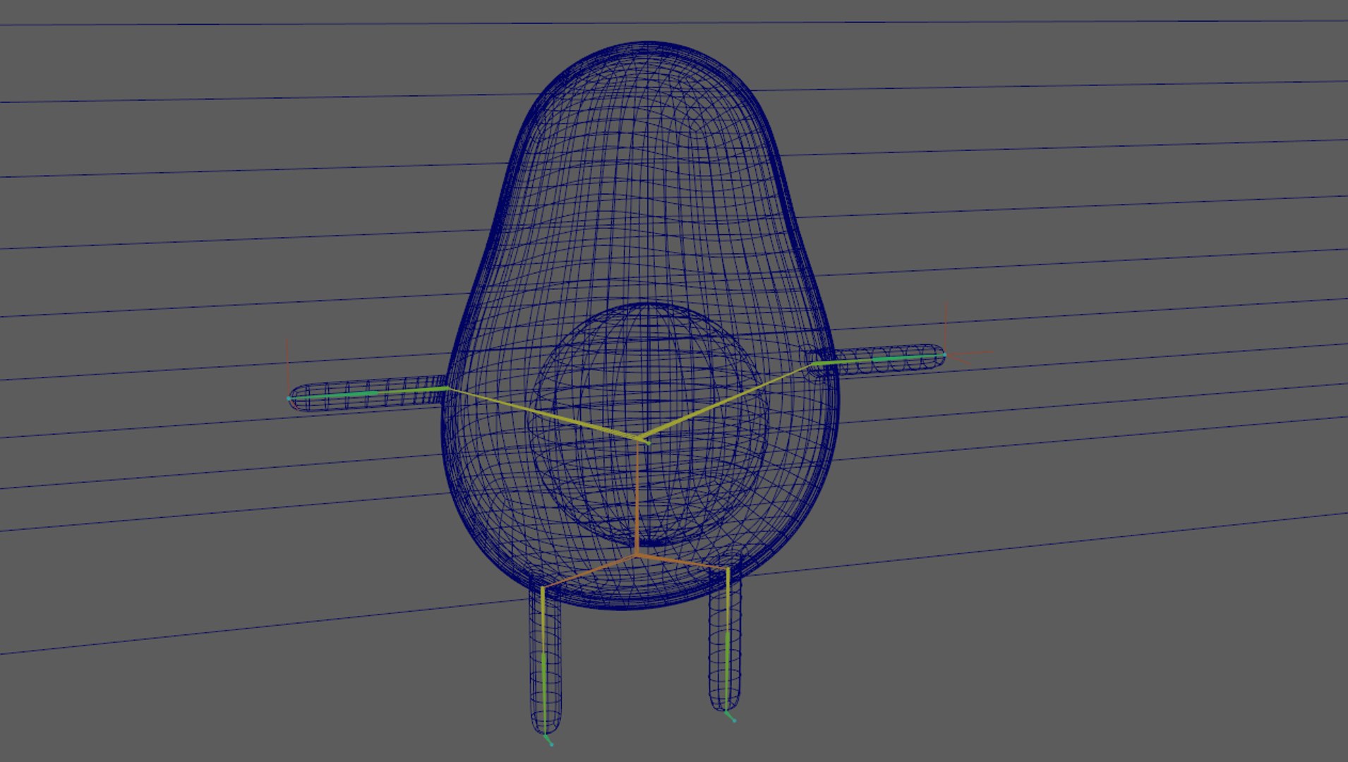 3D Avocado Guy Mascot Toon - TurboSquid 1324492