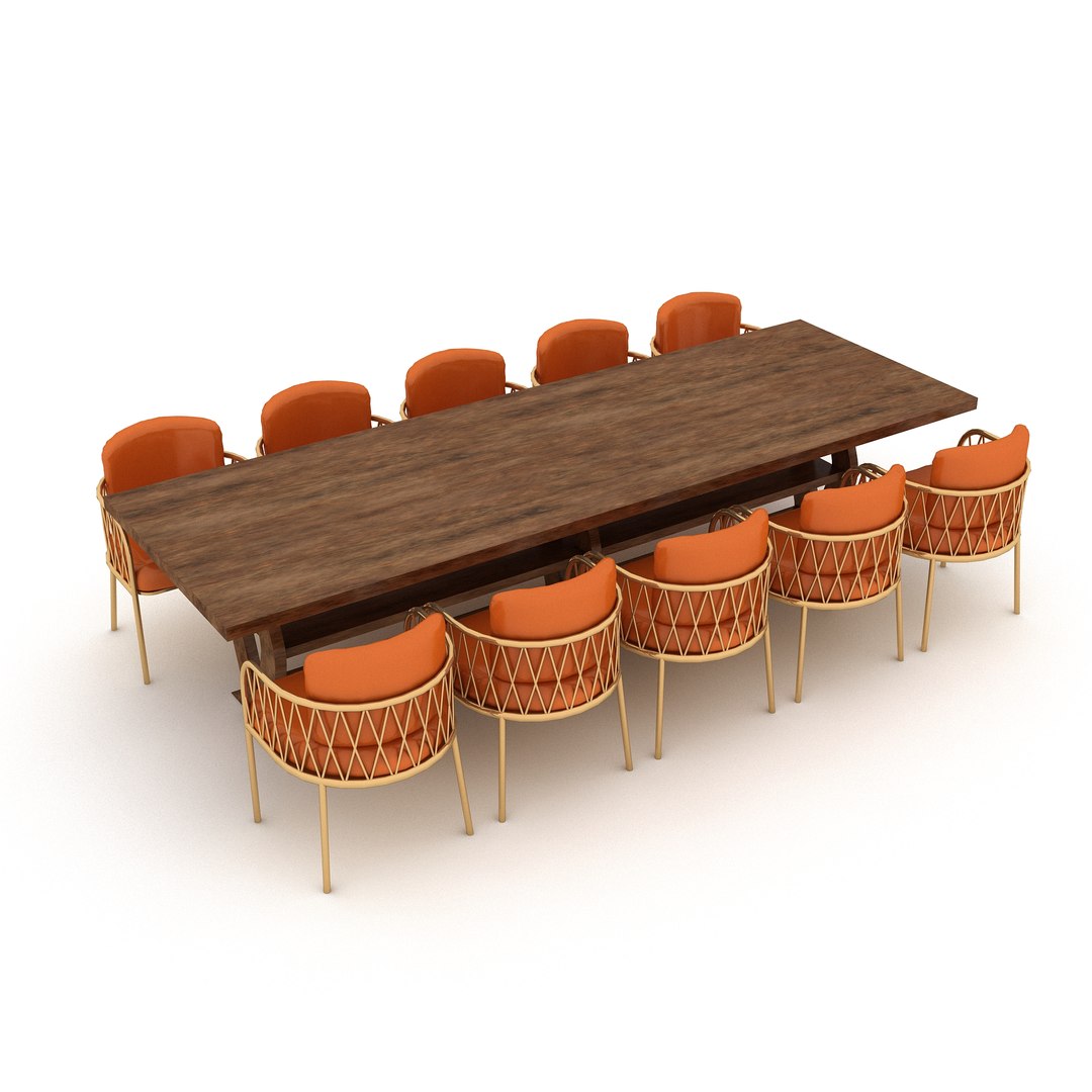 3d Modern Dining Table 01 3D Model - TurboSquid 1860807