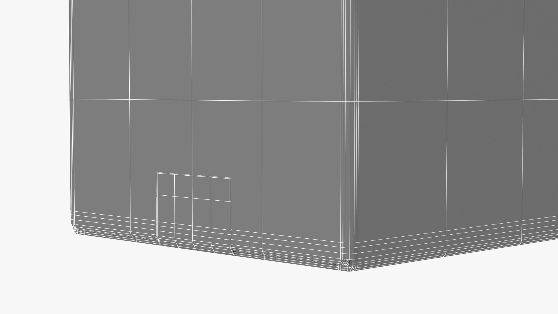 3D Cardboard Box 50x20x50 Half Open Model - TurboSquid 2509220