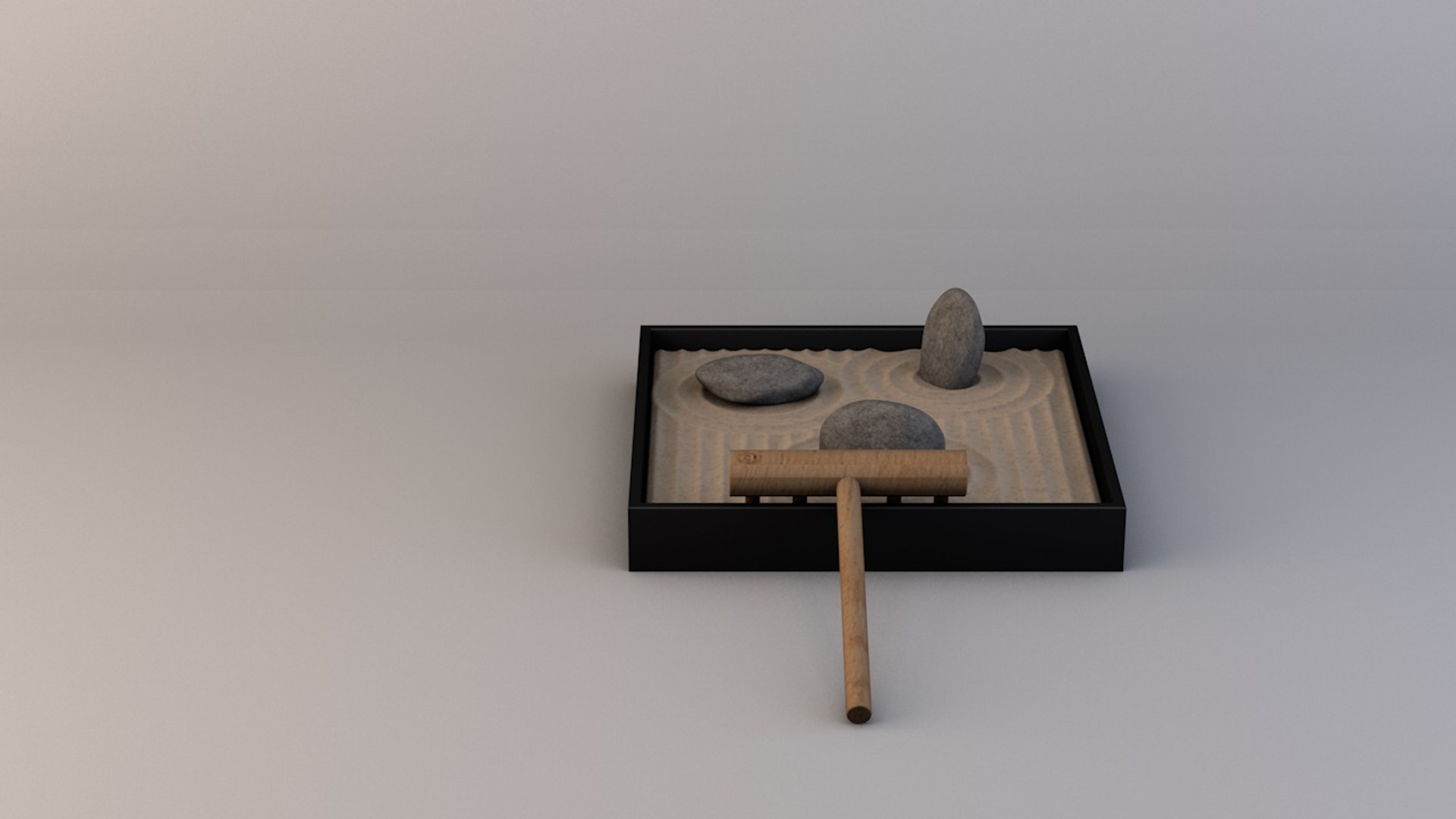 Zen Rake Garden 3D - TurboSquid 1417676