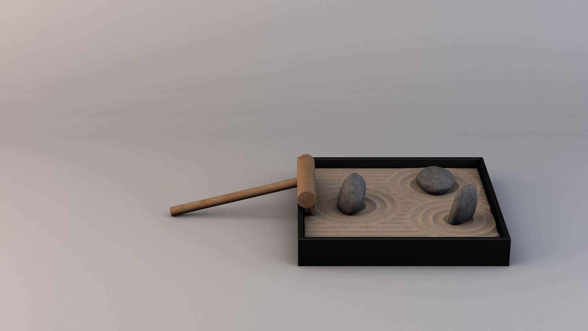 Zen Rake Garden 3D - TurboSquid 1417676