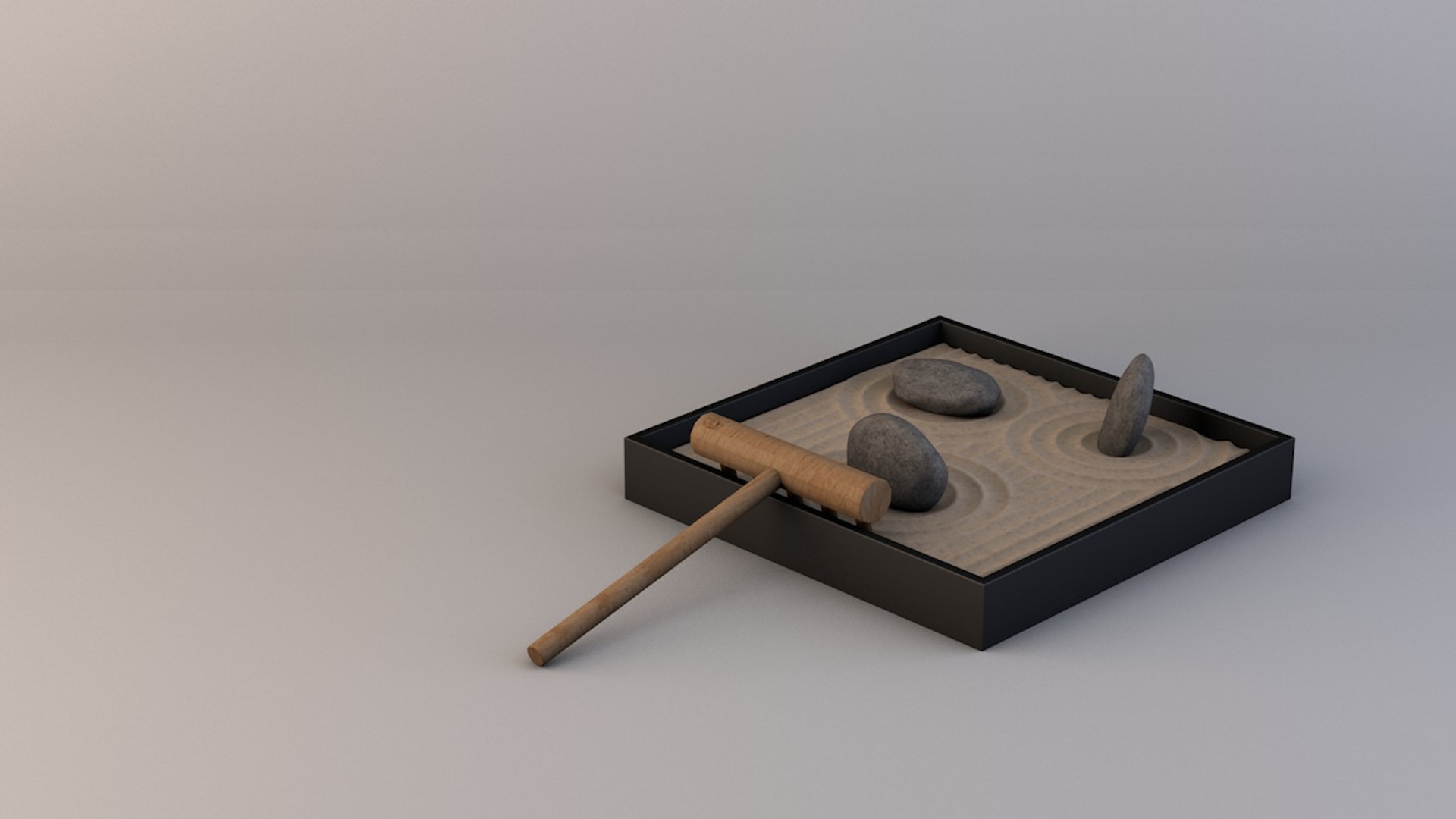 Zen Rake Garden 3D - TurboSquid 1417676