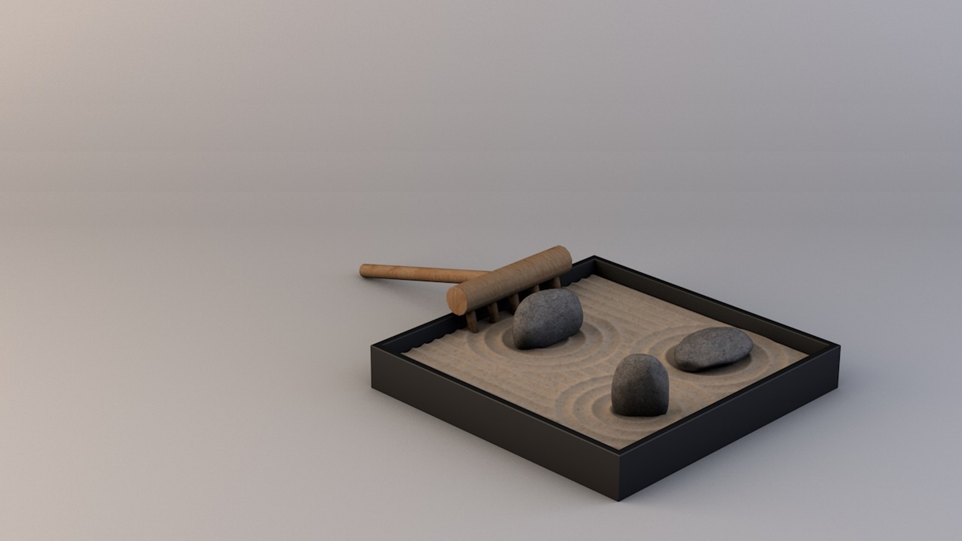 Zen Rake Garden 3D - TurboSquid 1417676