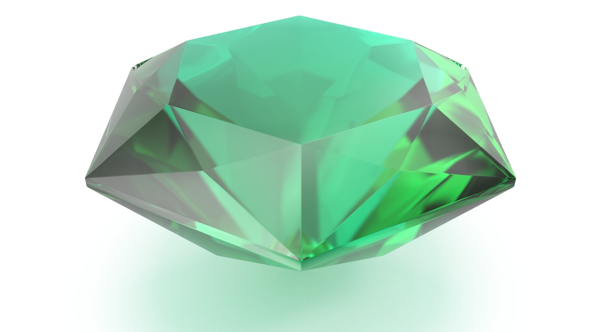 Fire Rose Hexagon Cut Emerald Model - TurboSquid 1855161