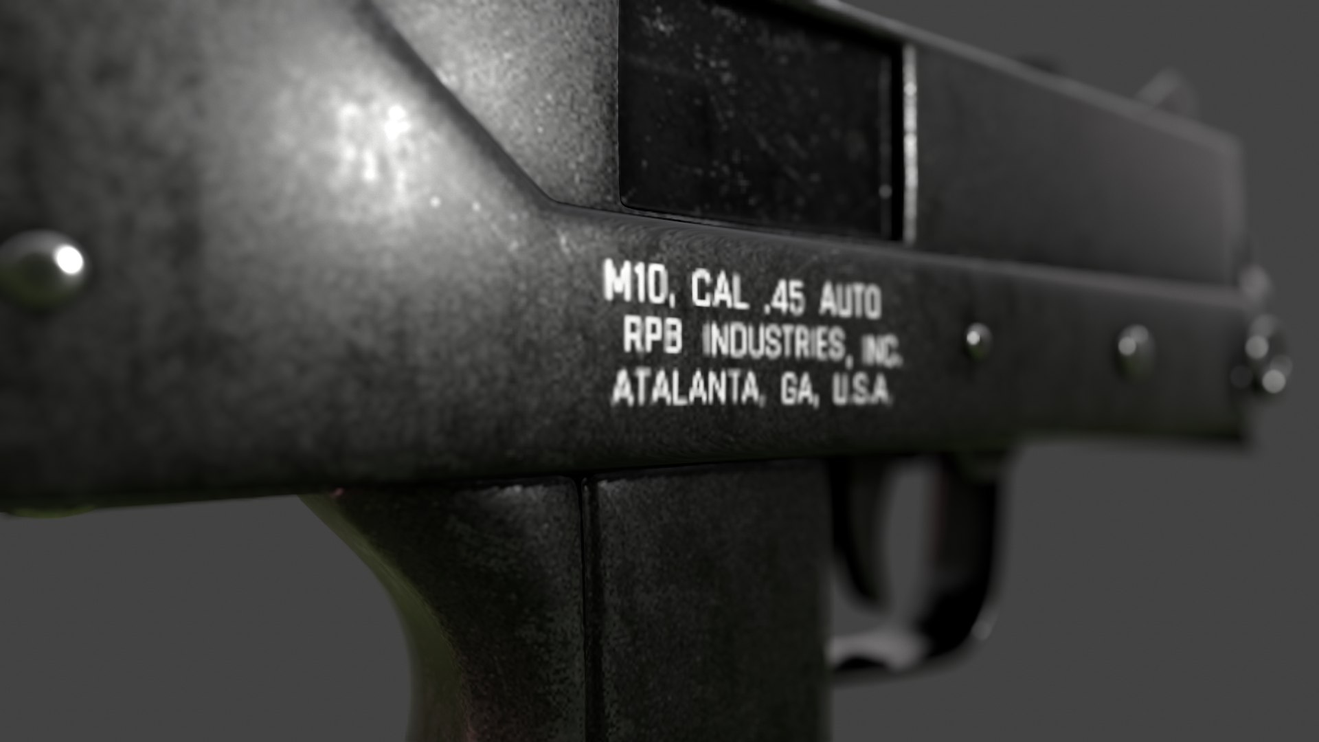 Ingram Mac-10 3D Model - TurboSquid 1859469