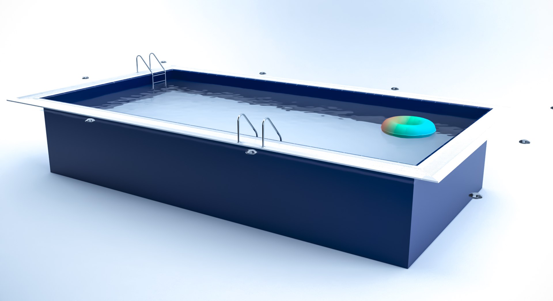 3D Model Pool Rectangular - TurboSquid 1738179