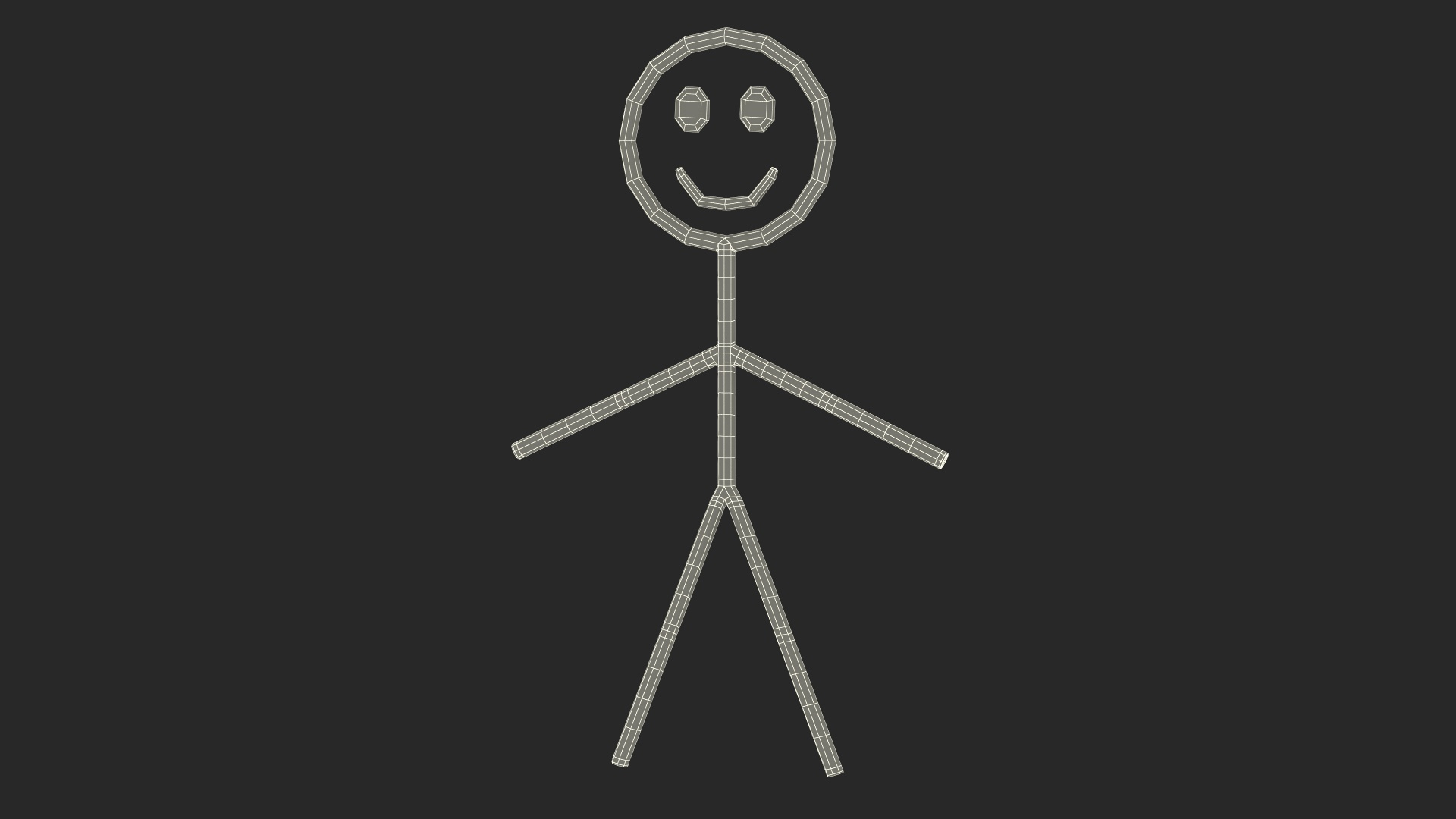 3D Stickman Figure Red Rigged For Maya Model - TurboSquid 2089083