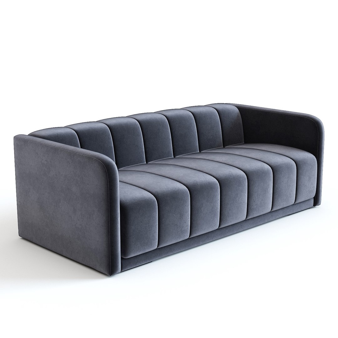 3D West Elm Bardot Sofa - TurboSquid 1397513