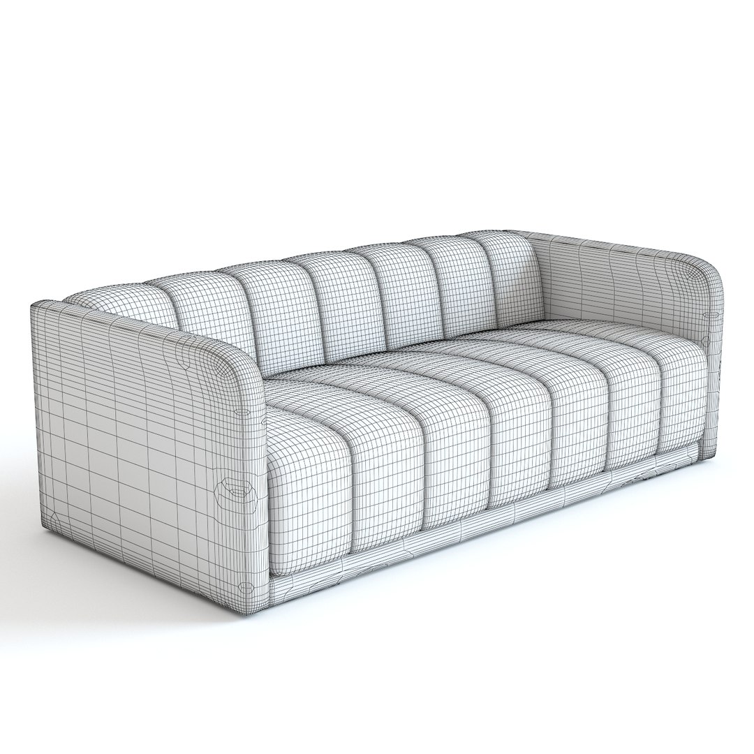 3D West Elm Bardot Sofa - TurboSquid 1397513