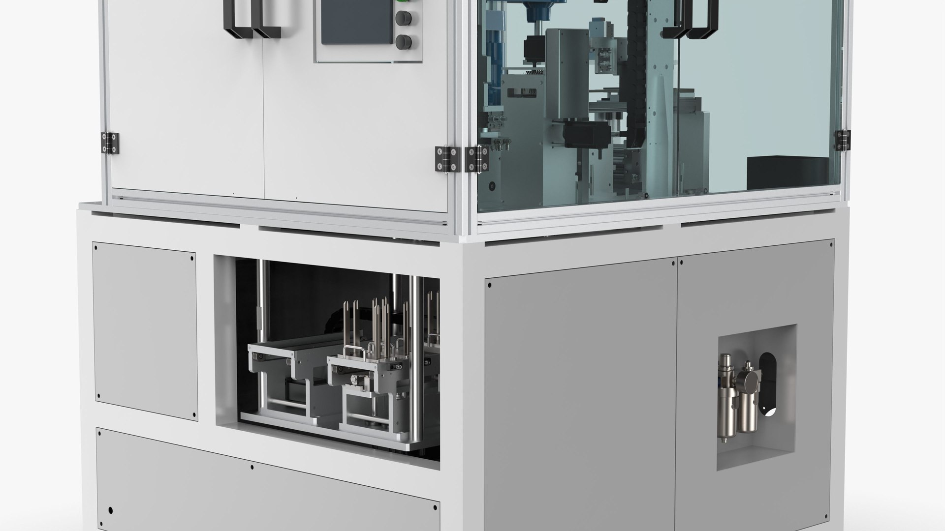 3D Model Automatic Integrated Capacitor Resistance Inductor Robot Transfer Machine - TurboSquid ...