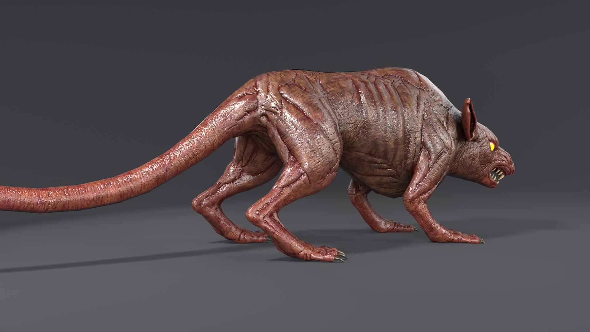 Mutant Rat 3D Model - TurboSquid 2146668