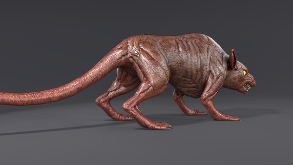 modelo 3d Rata mutante - TurboSquid 2146668
