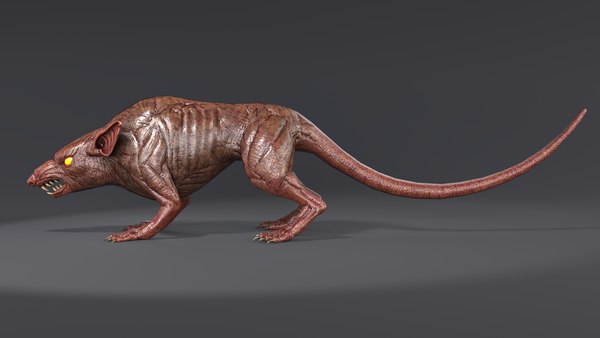 modelo 3d Rata mutante - TurboSquid 2146668