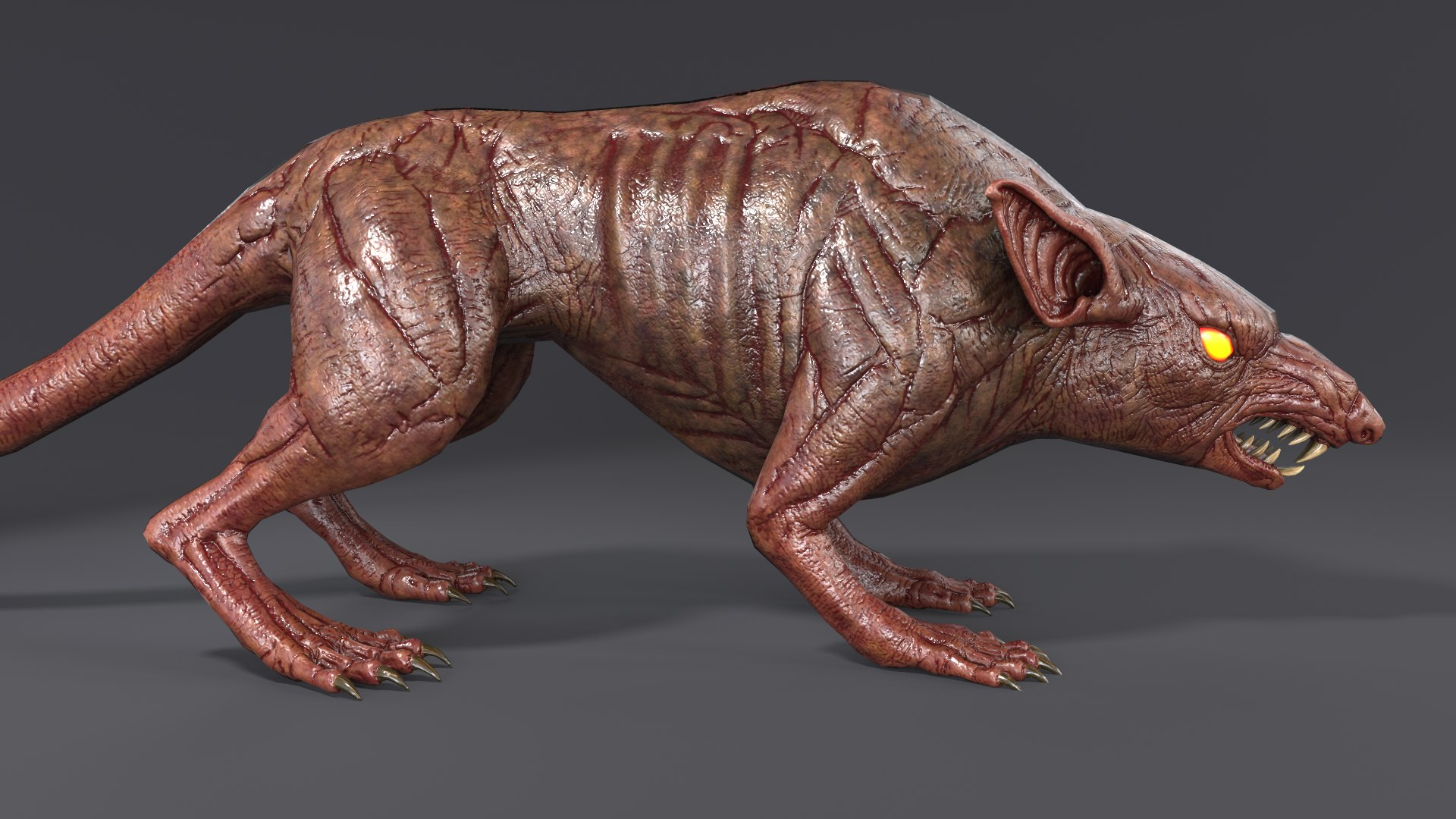 Mutant Rat 3D Model - TurboSquid 2146668