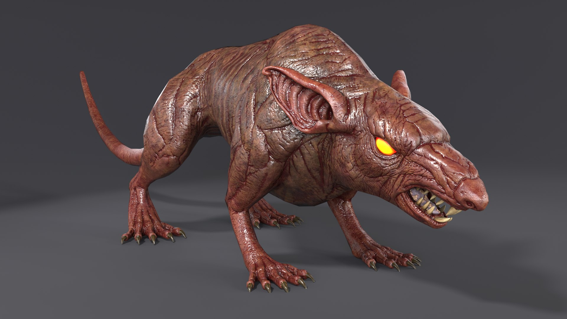 Mutant Rat 3D Model - TurboSquid 2146668