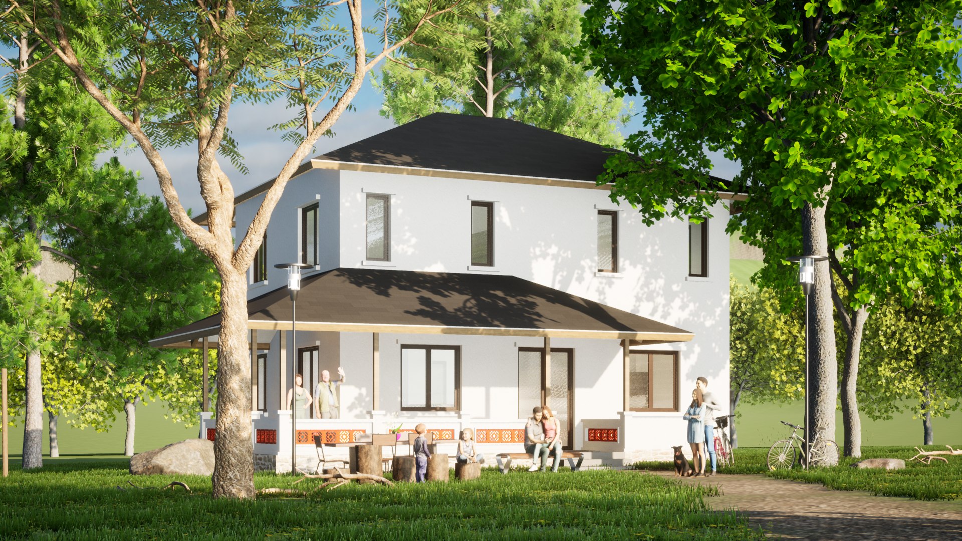 Free 3D Countryhouse2f114m2 Model - TurboSquid 2117755