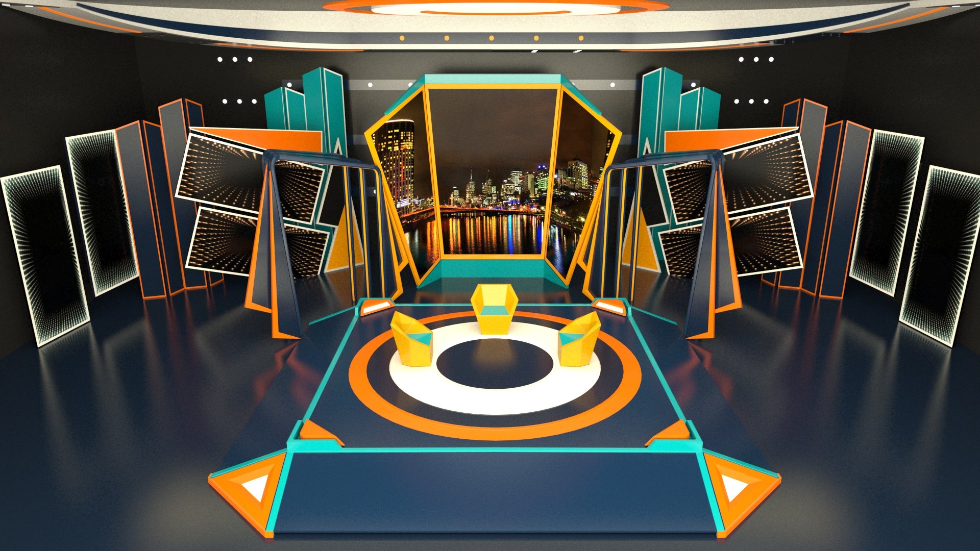 Tv Studio Design Model - TurboSquid 1770250