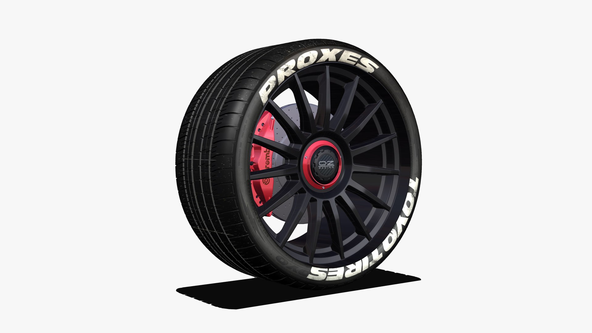 3D OZ Rim And Toyo Tire Model - TurboSquid 2237070