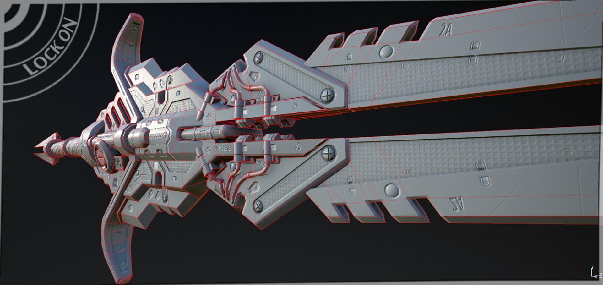 3d Gunblade Gun Blades