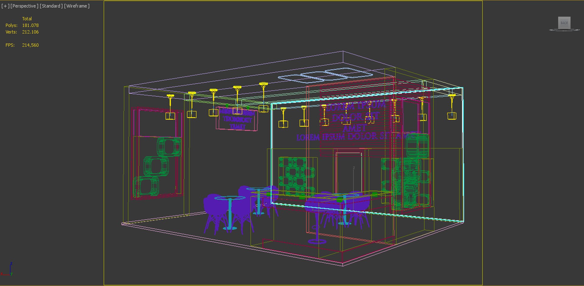 Booth Exhibition Stand Stall 6x7m Height 365 Cm 3 Side Open 3D - TurboSquid 2053726