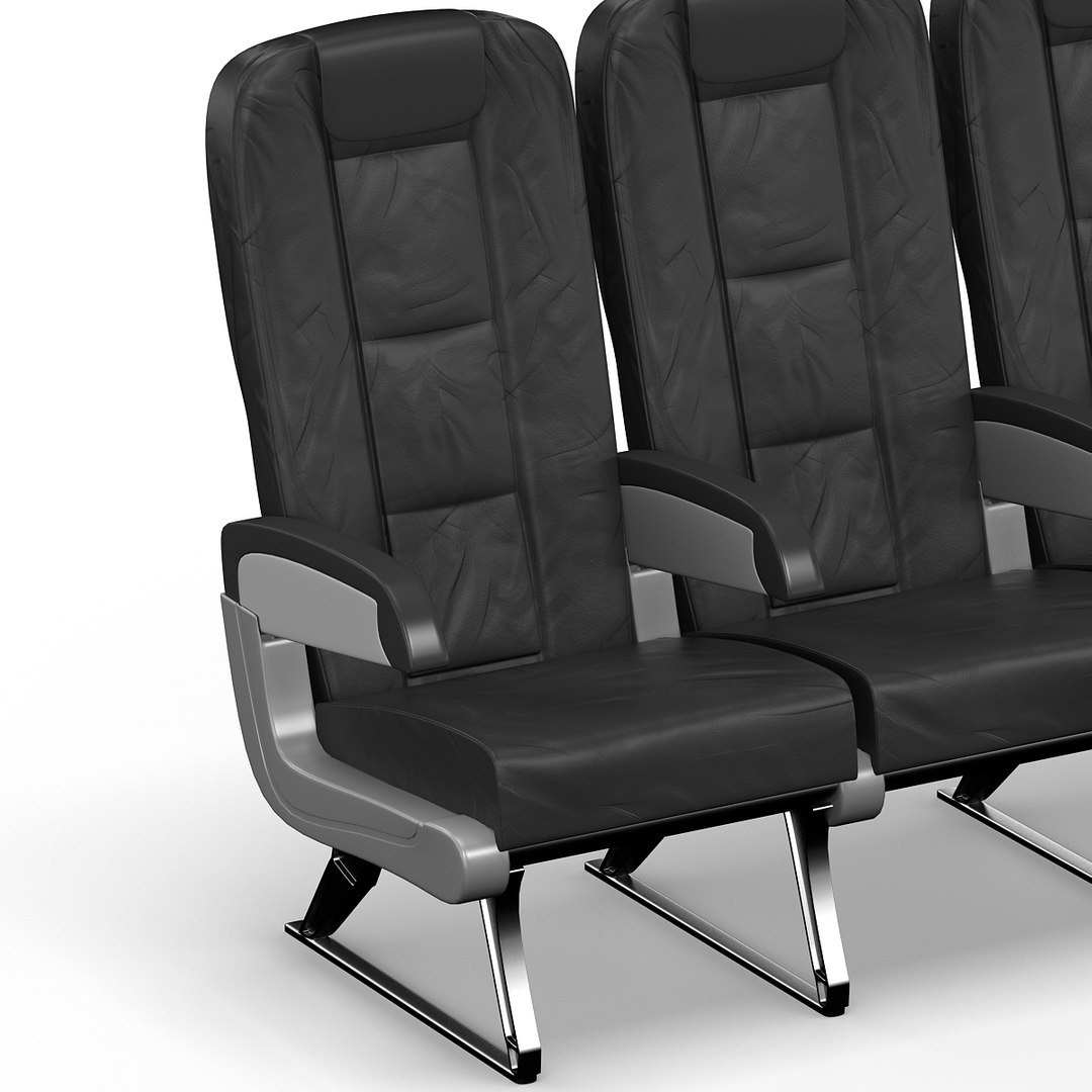 3d Aircraft Passenger Seats Model